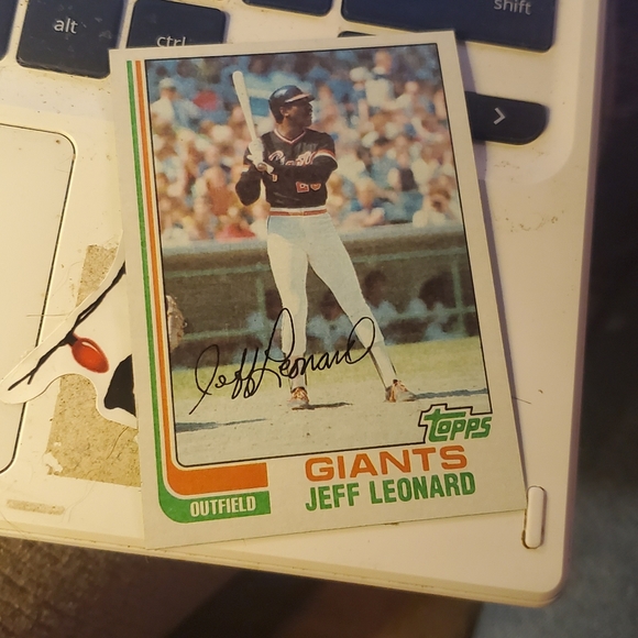 Other | Jeff Leonard Baseball Card | Poshmark
